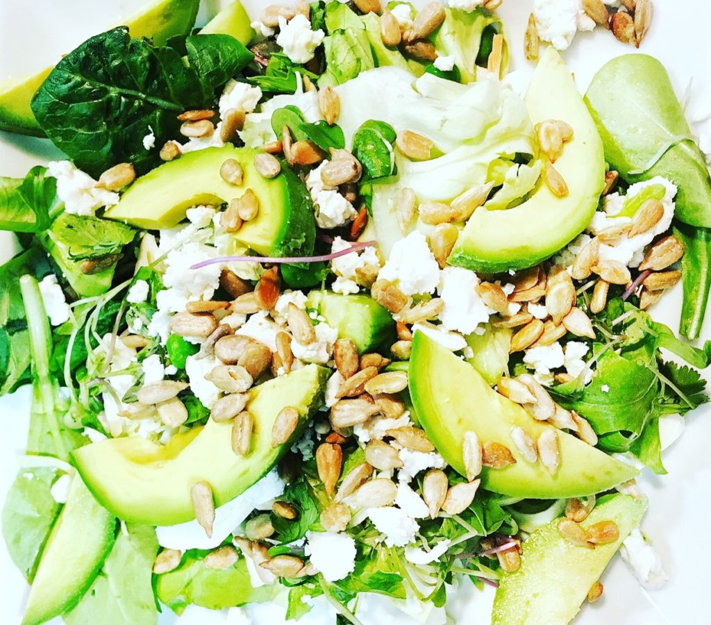 Everything Spring Green Salad with Lemon Basil Vinaigrette ...